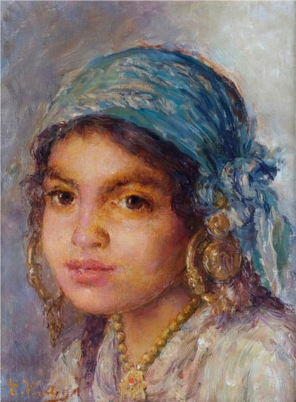 Edouard Verschaffelt | Portrait de filette | MutualArt