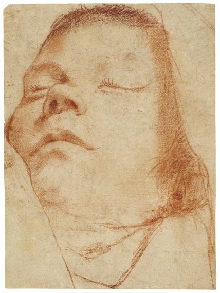 Lodovico Carracci | Two Works: Head of a sleeping boy (recto); Three ...