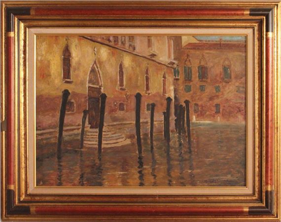 Henry d'Estienne | Vue d'un palais à Venise | MutualArt
