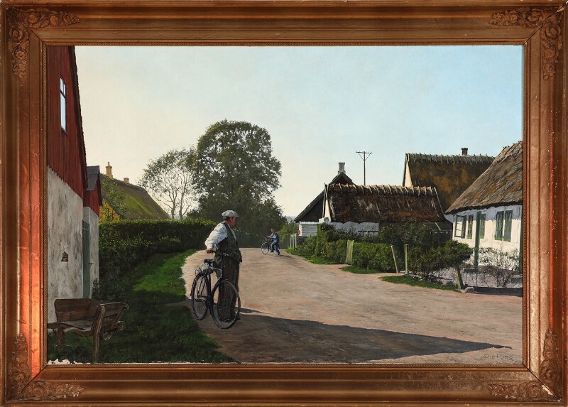 Ole Ring | View from a village street in Rønnede | MutualArt
