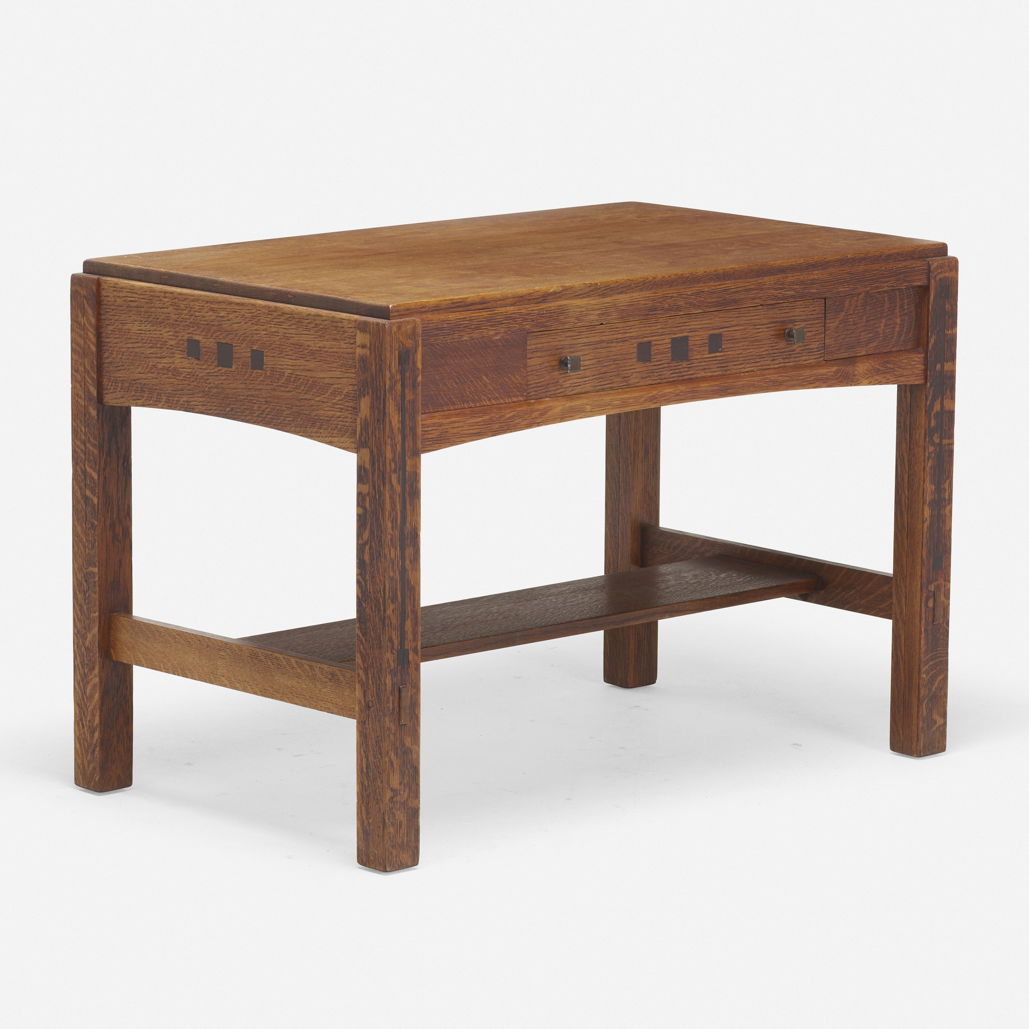 Charles Limbert | Ebon-Oak library table | MutualArt
