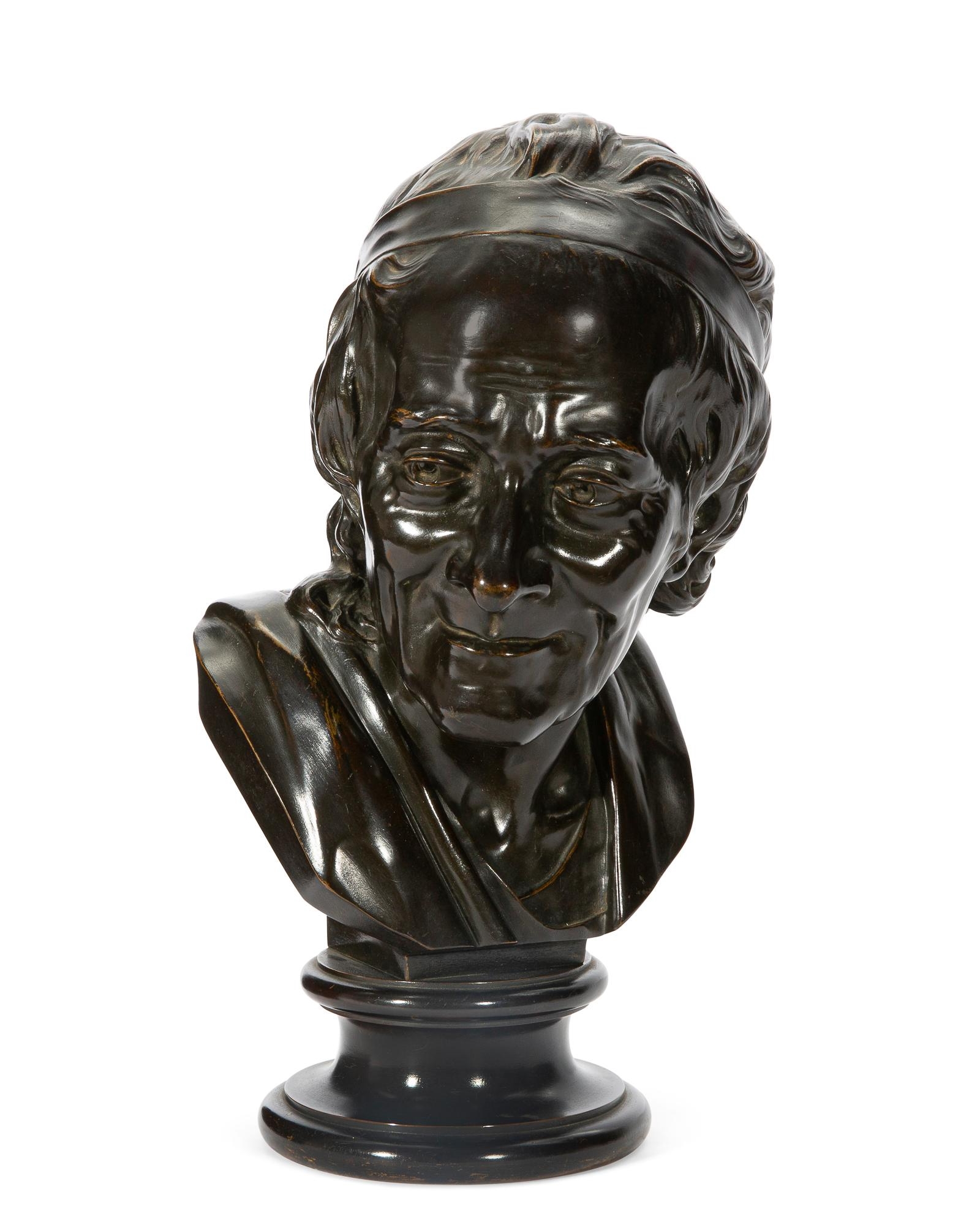 Jean-Antoine Houdon | bust of Voltaire | MutualArt