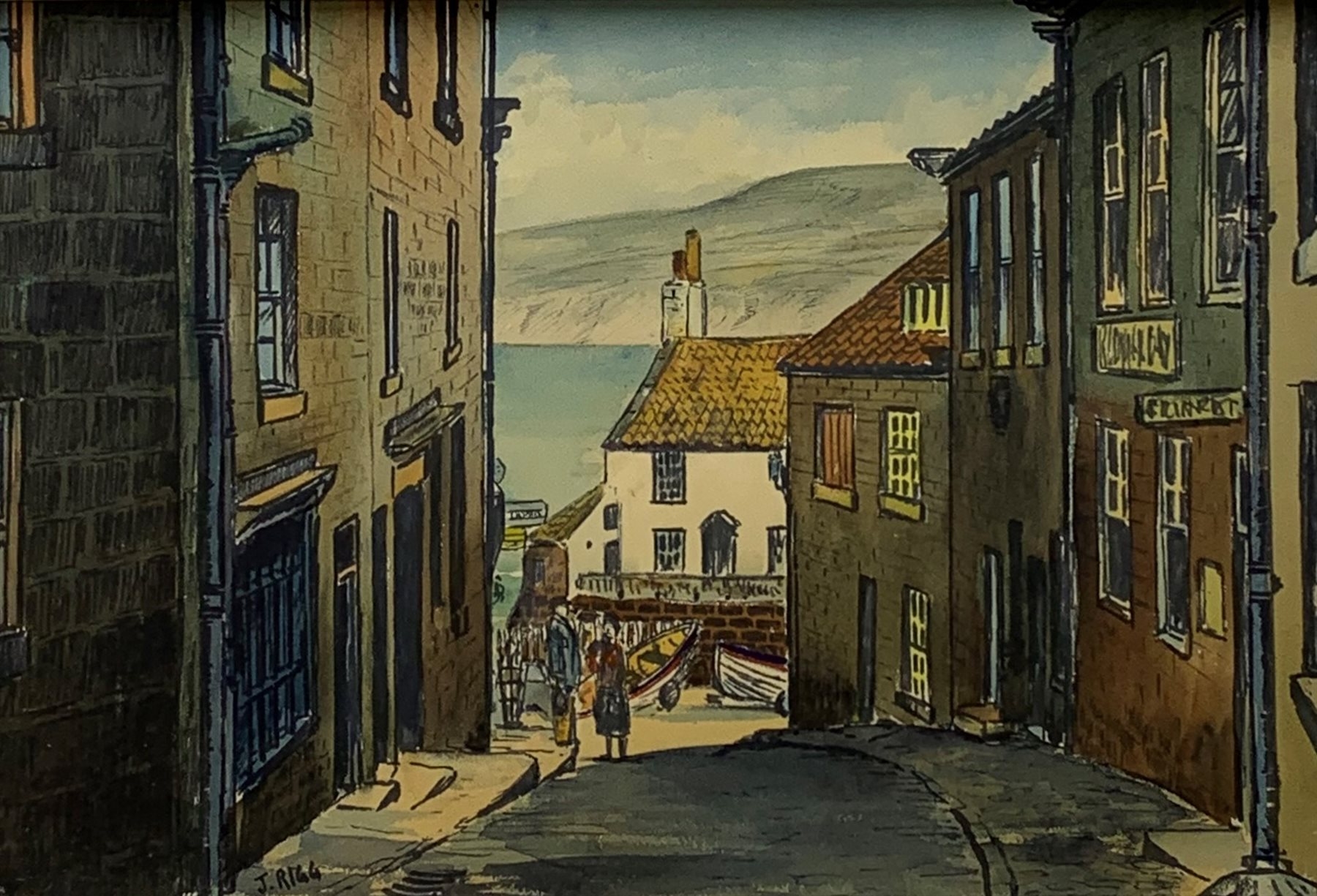 Jack Rigg | The Old Coastguards Station Robin Hoods Bay (1963) | MutualArt