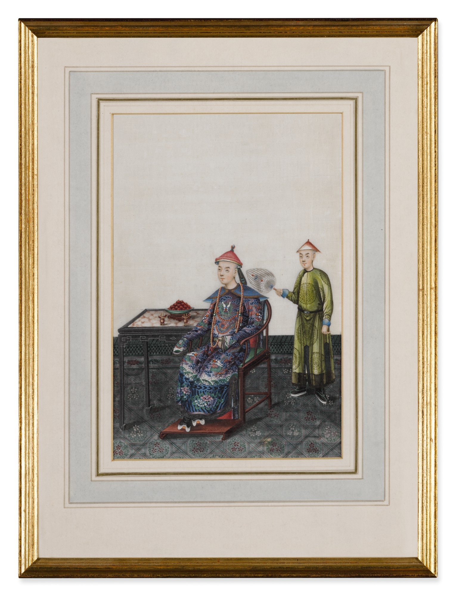 Chinese Export School | A Group of Six Chinese Export Paintings, Qing ...