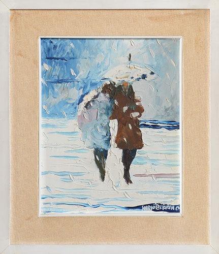 Mario Berrino | Figure sotto la neve (1986) | MutualArt