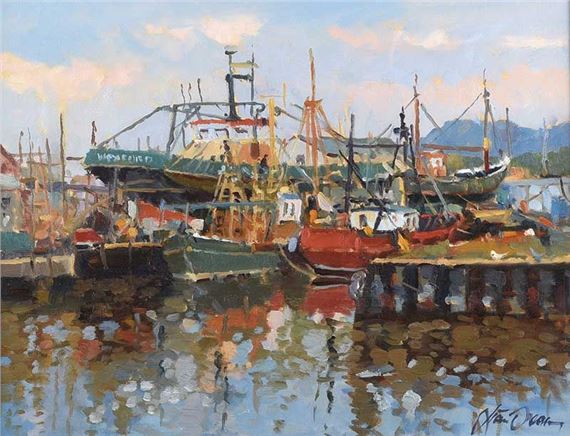 Liam Treacy | BOATS IN DRY DOCK | MutualArt
