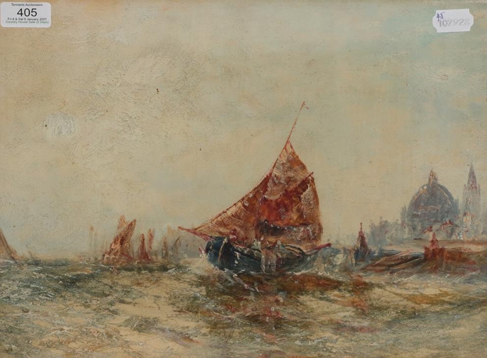 Frank Wasley | Shipping vessels in the Venetian lagoon | MutualArt