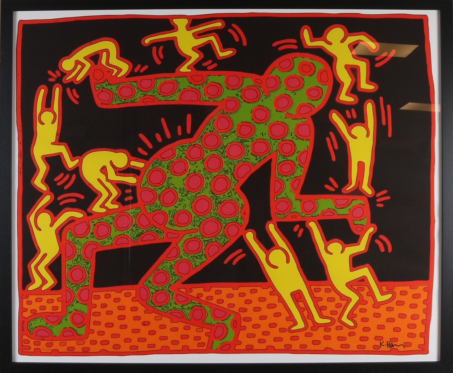 Keith Haring | Drukwerk naar Keith Haring. Nr. 147/200. Verstrengelde ...