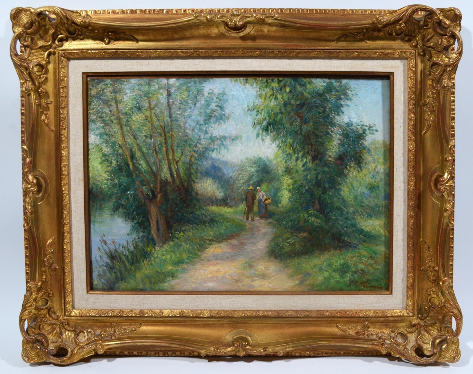 Victor Alfred Paul Vignon | Le Chemin au bord du lac | MutualArt
