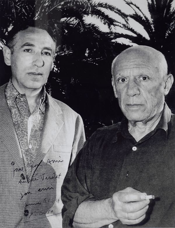 Pablo Picasso | PABLO PICASSO E ANDRÉ VERDET (1957) | MutualArt