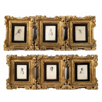 Anna Waser | Ritratti di personaggi classici (1704) | MutualArt