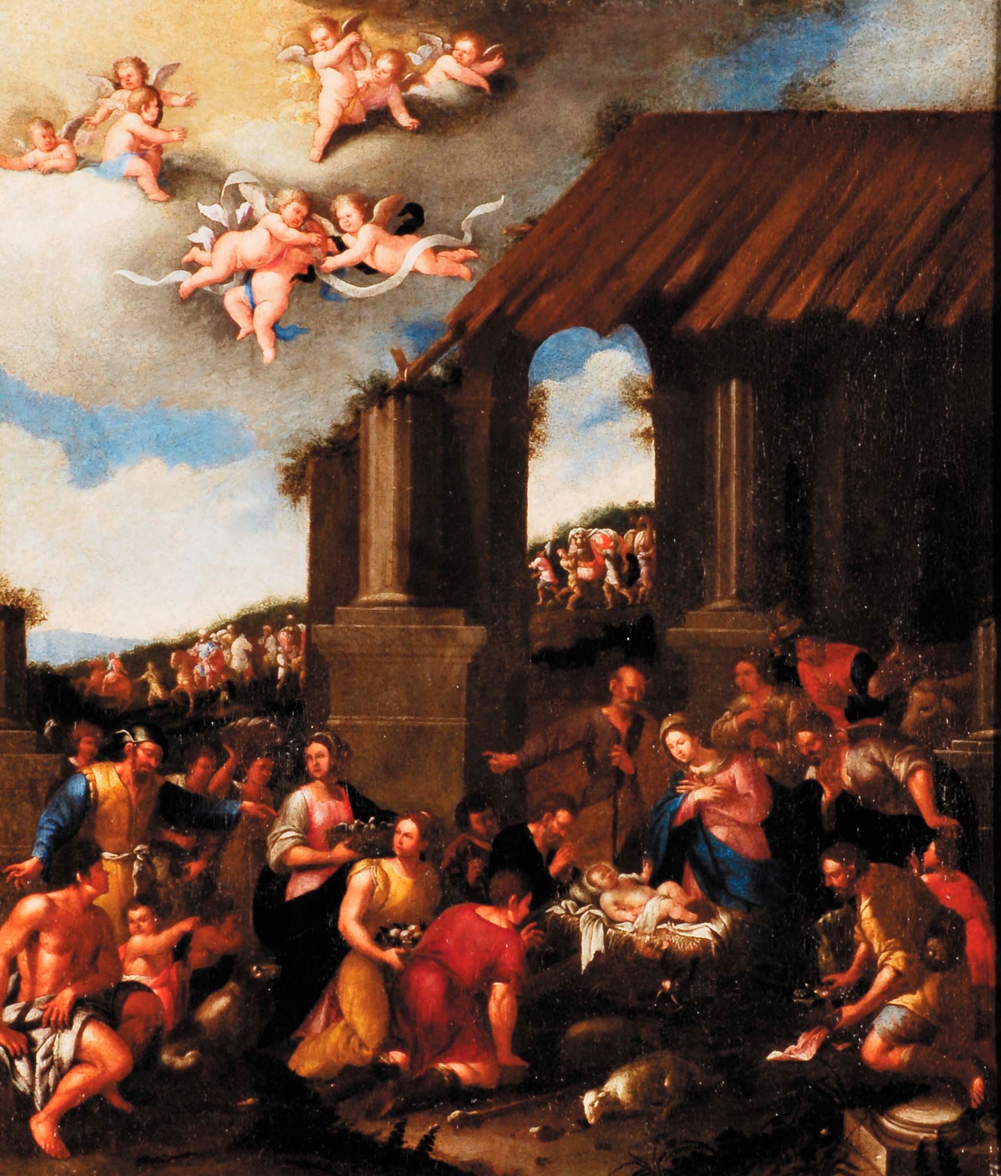 Neapolitan School, 17th Century | Adorazione dei pastori | MutualArt