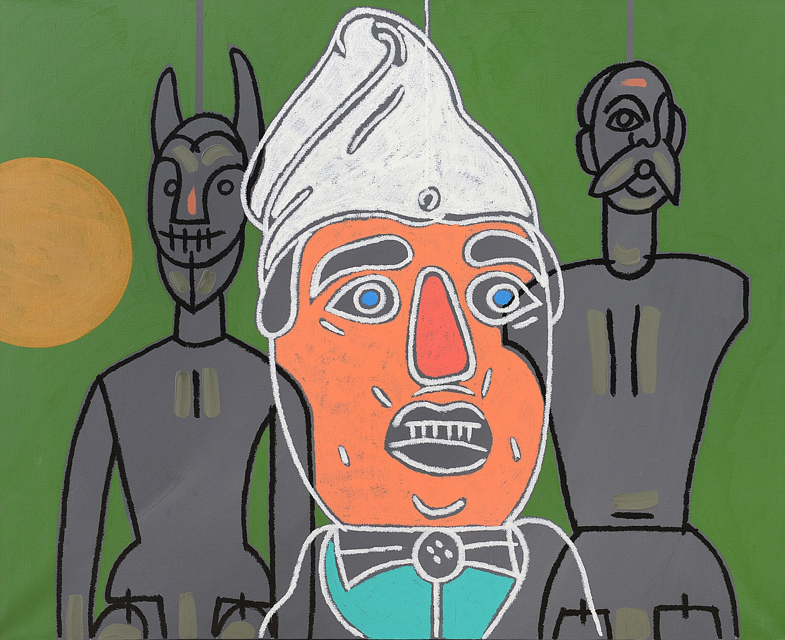 Concetto Pozzati | Il pittore è il burattinaio (2002) | MutualArt