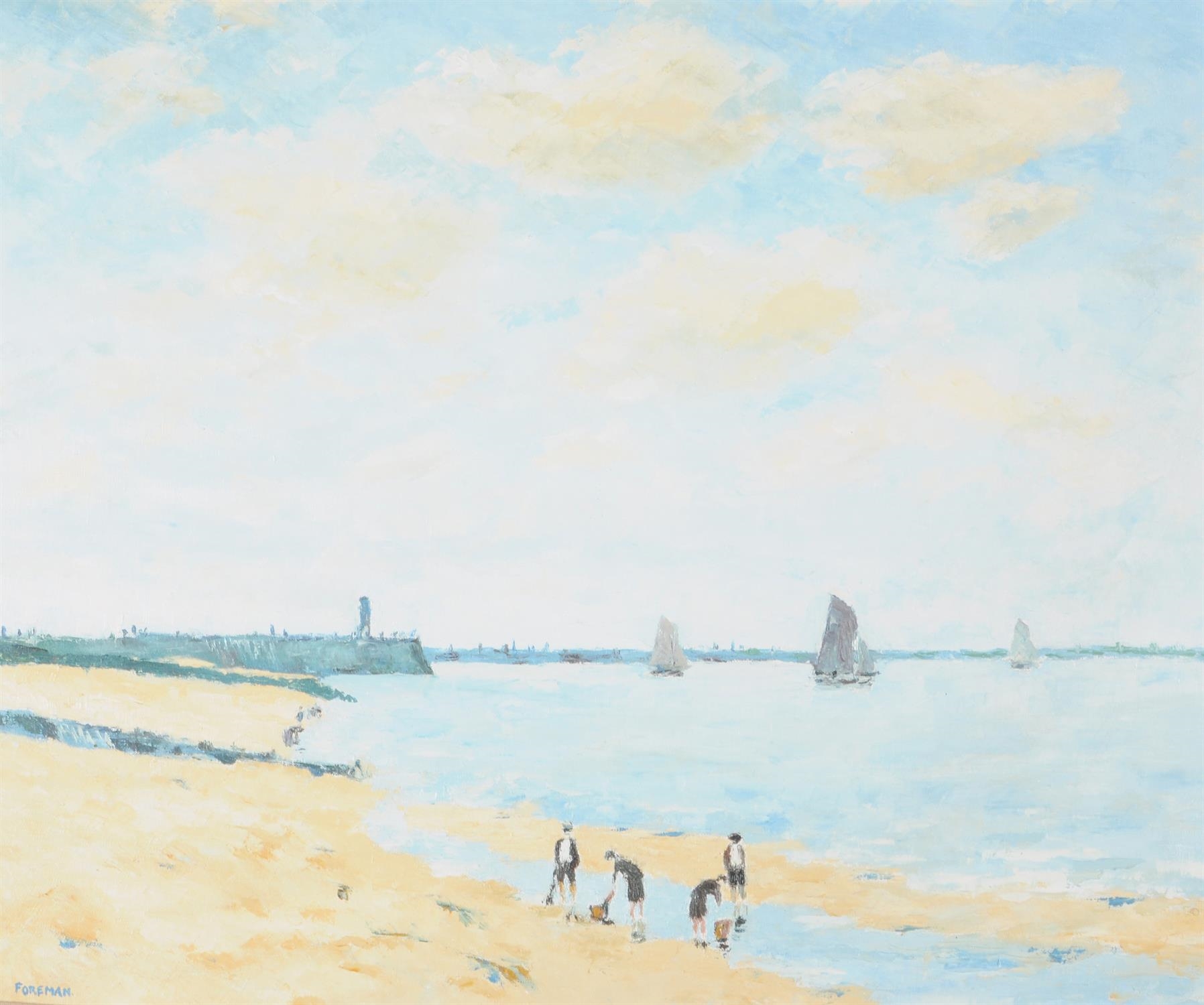 William Foreman | Beach at Honfleur | MutualArt