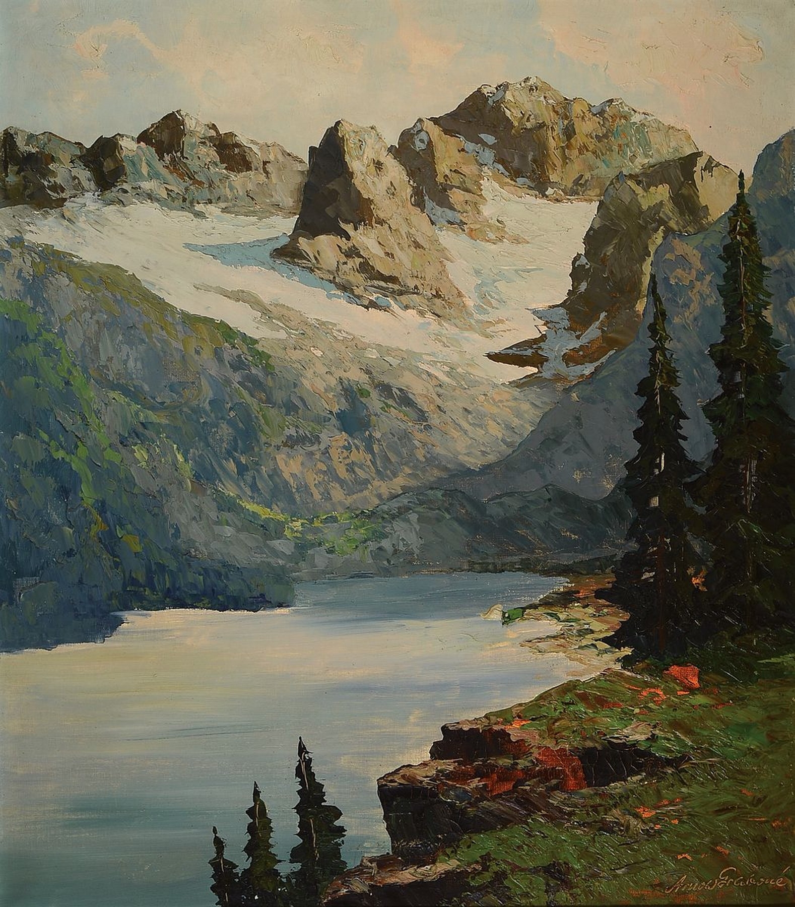 Georg Arnold-Graboné | mountain landscape | MutualArt