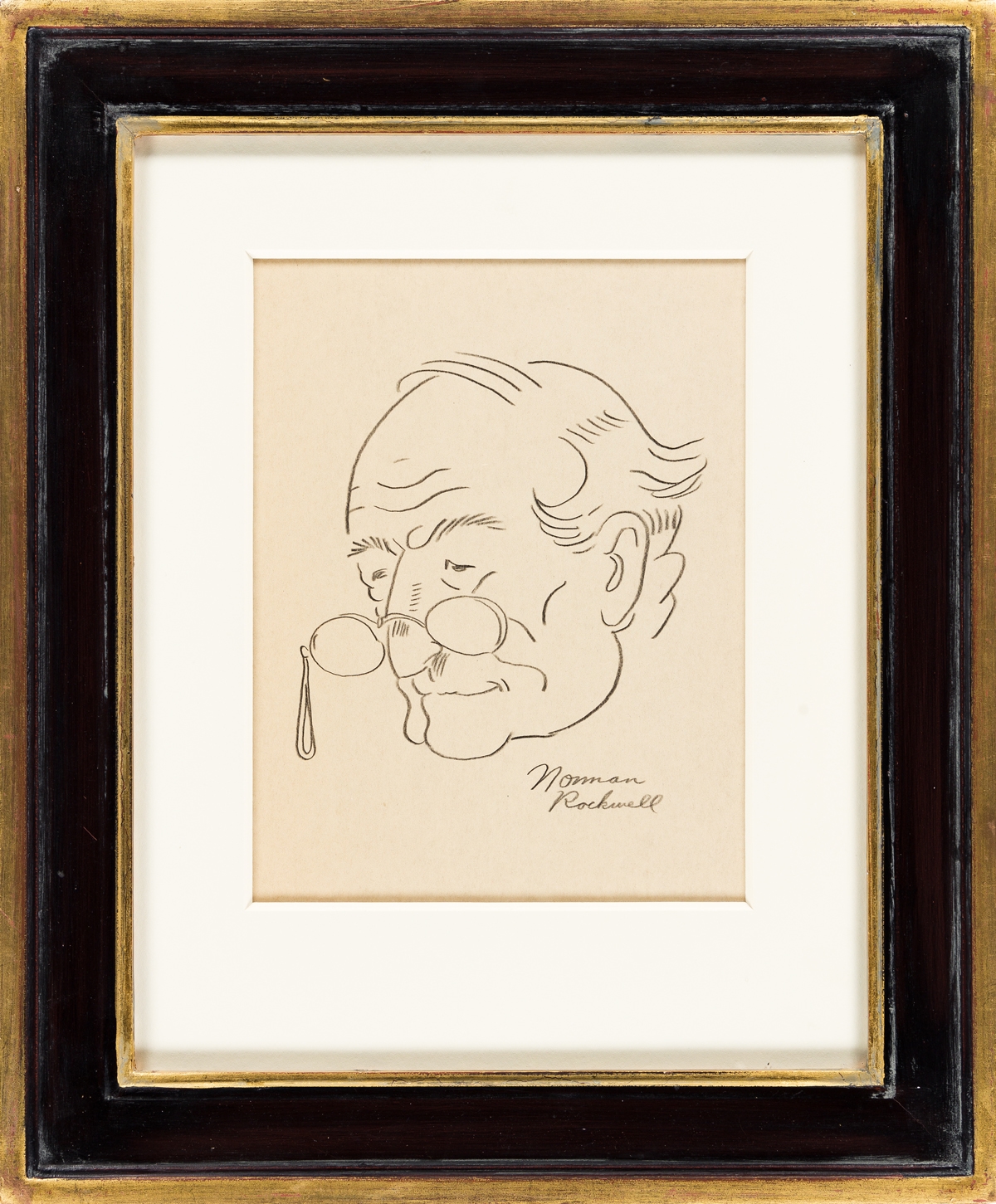 Norman Rockwell | Portrait of Clarence Darrow as an old man. | MutualArt