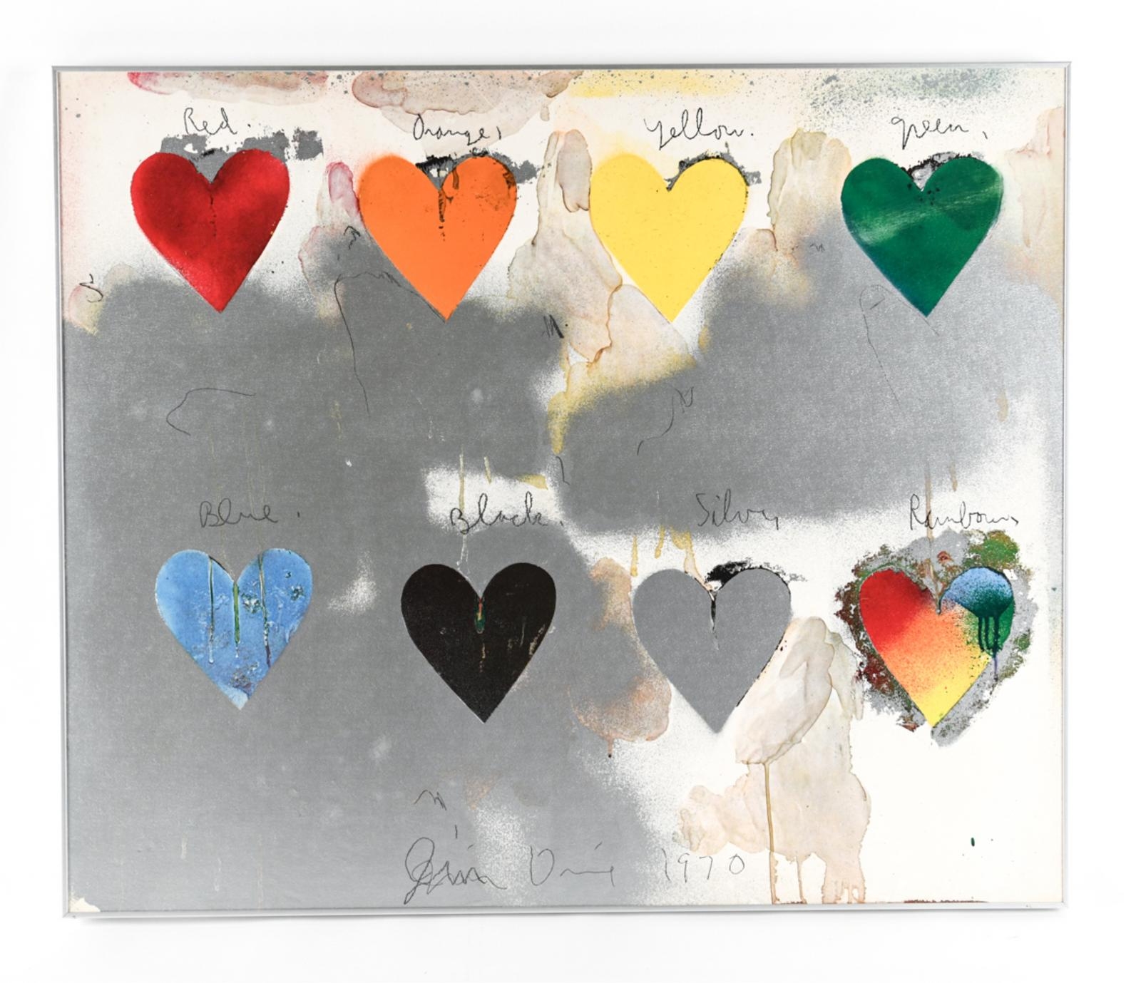 Jim Dine | HEARTS POSTER | MutualArt