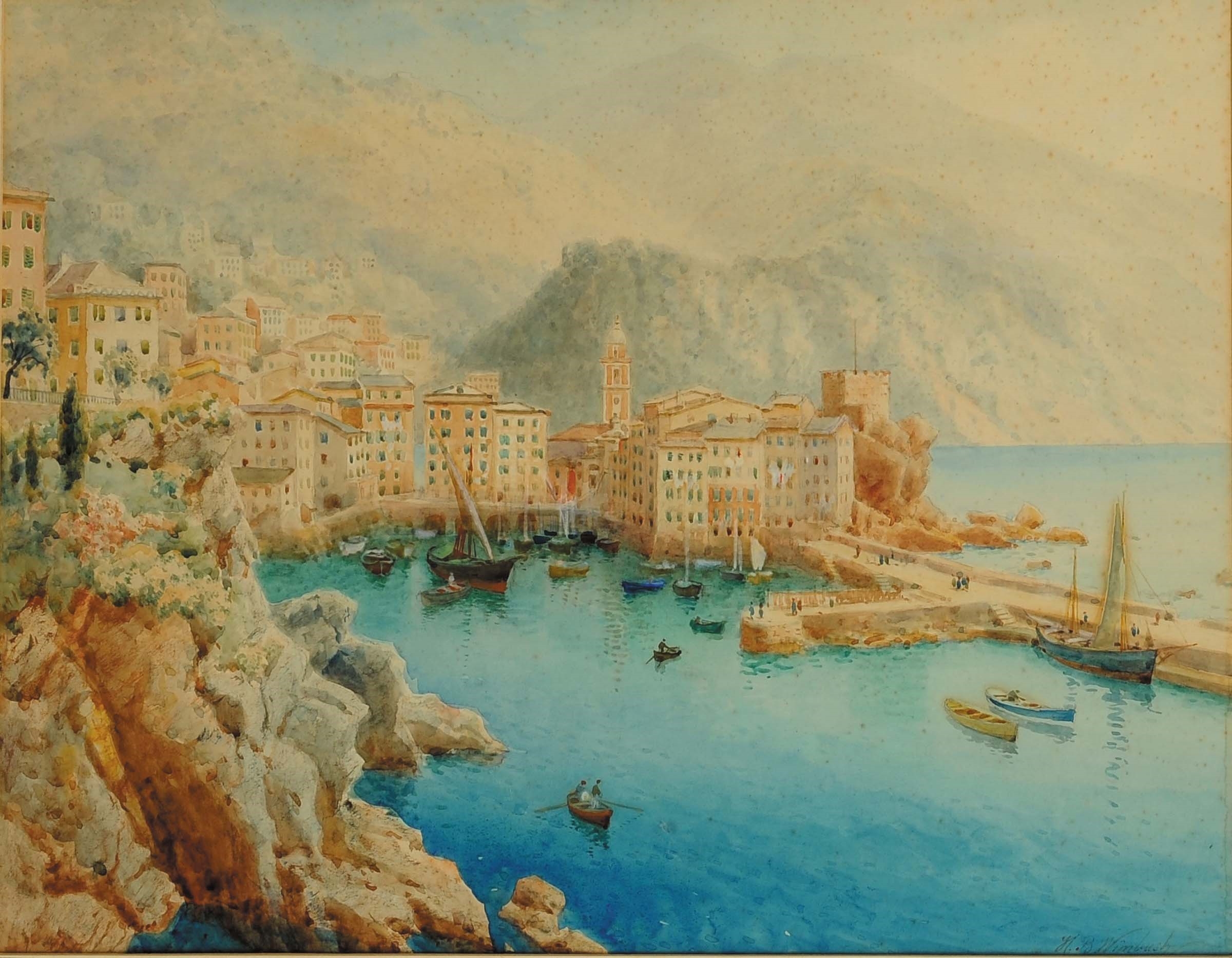 Henry Bowser Wimbush | Il porto di Camogli | MutualArt