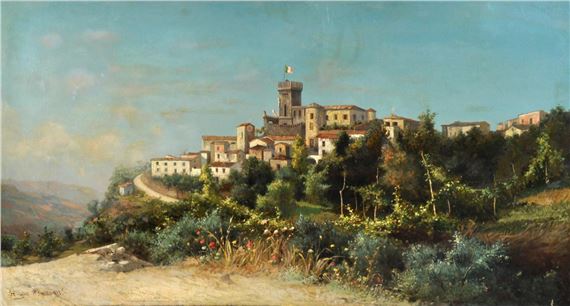 Alfonso Simonetti | Paesaggio (1888) | MutualArt