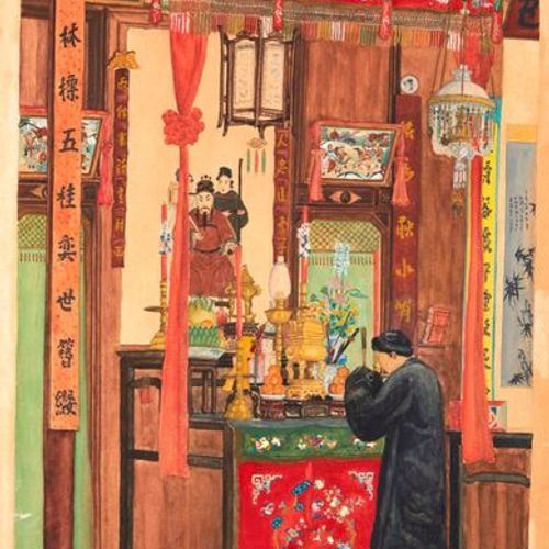 Chinese Ancestor Worship Altar