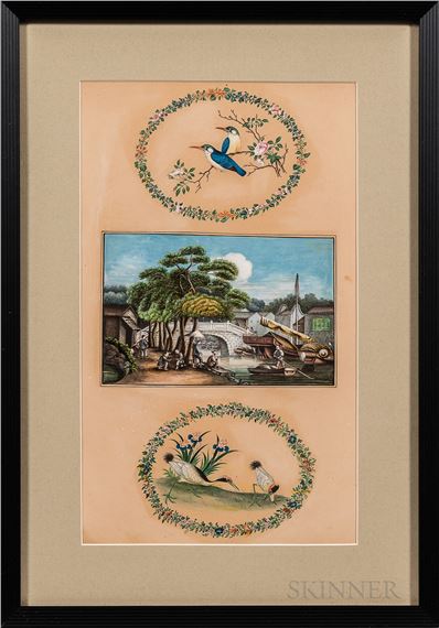 Chinese School, 19thCentury | Five Chinese Export Paintings | MutualArt