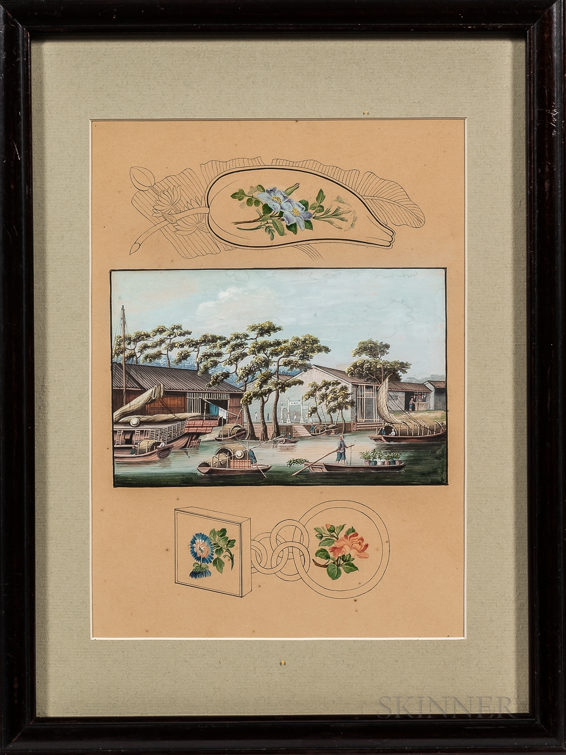 Chinese School, 19thCentury | Five Chinese Export Paintings | MutualArt
