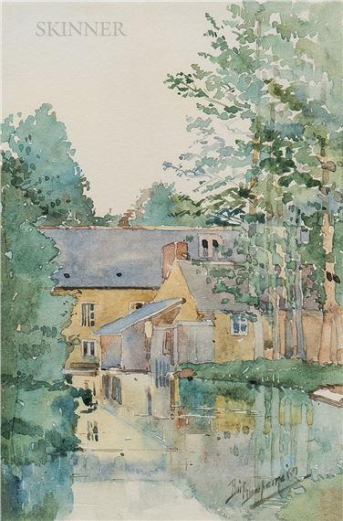 Edward Darley Boit | On the Canal (1889) | MutualArt