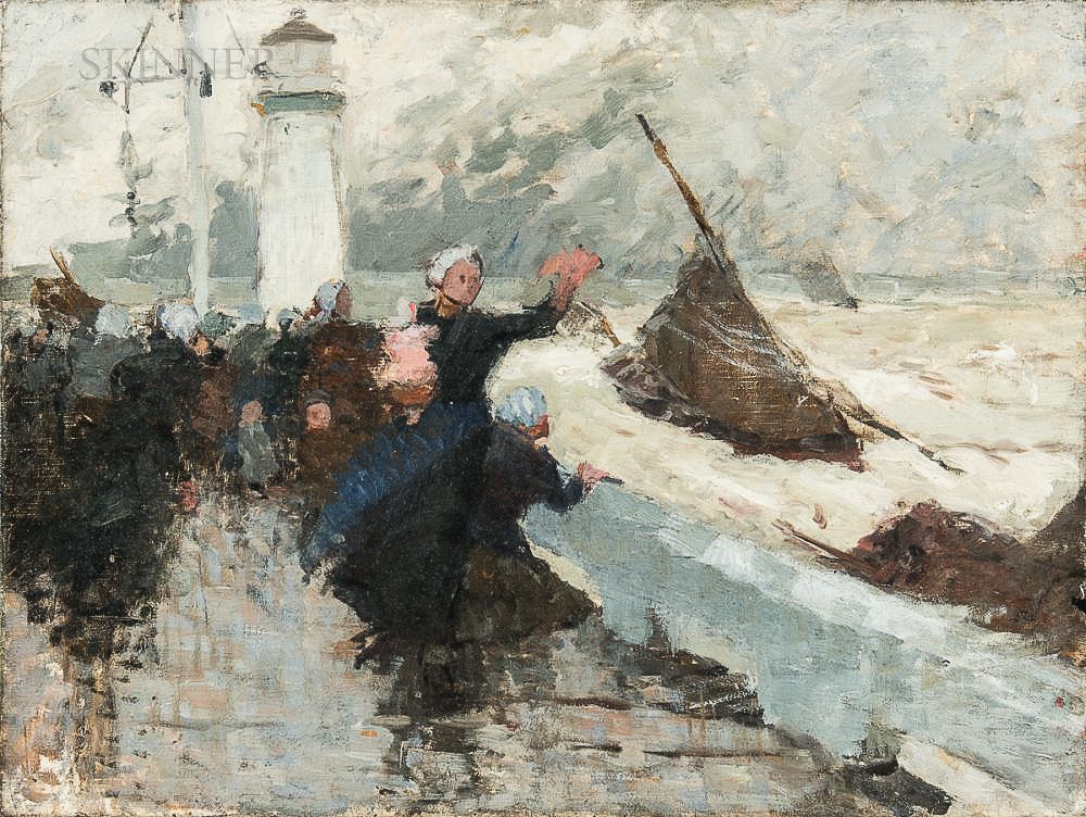 Eugene Laurent‏ Vail | Mother and Child at Shore | MutualArt