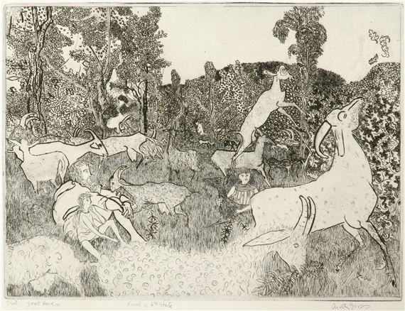 Anthony Gross | Goat Herds | MutualArt