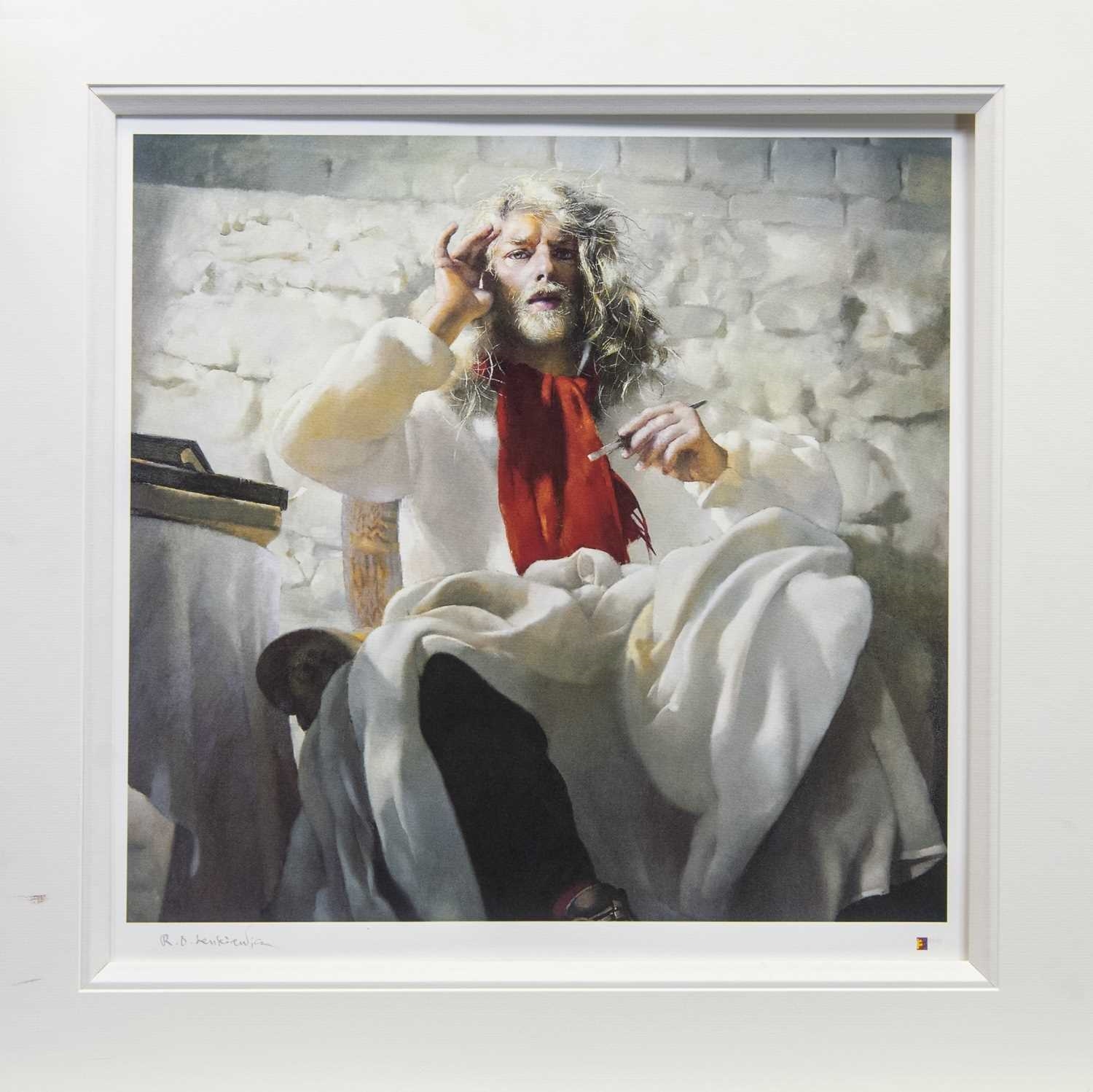 Robert Lenkiewicz | ARTIST IN WHITE | MutualArt