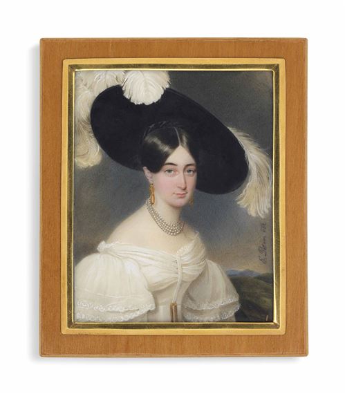 Emanuel Thomas Peter | A young lady in white dress | MutualArt