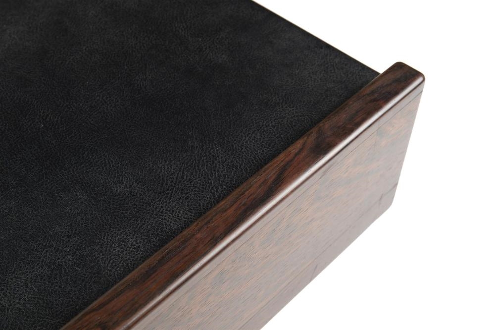 John Scott | Custom Designed Low Table In Dark Walnut And Textured ...