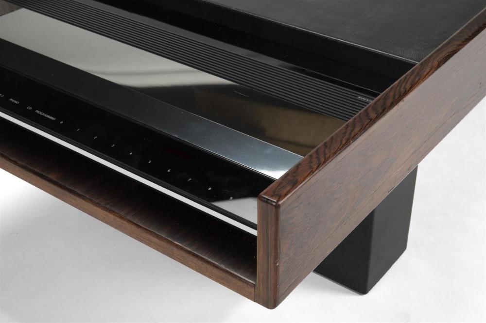 John Scott | Custom Designed Low Table In Dark Walnut And Textured ...