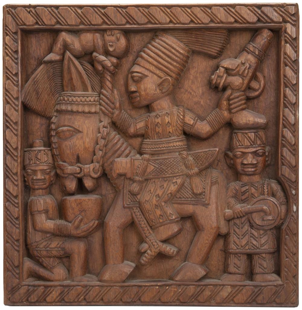 Lamidi Fakeye | Warrior King on Horseback with Attendants, | MutualArt