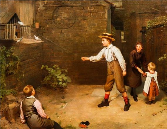 Harry Brooker | CHILDREN PLAYING (1897) | MutualArt