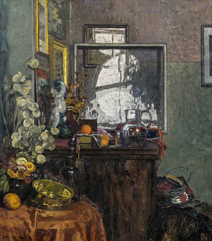Josef Stoitzner | Sun Shining into the Farmhouse (1912) | MutualArt
