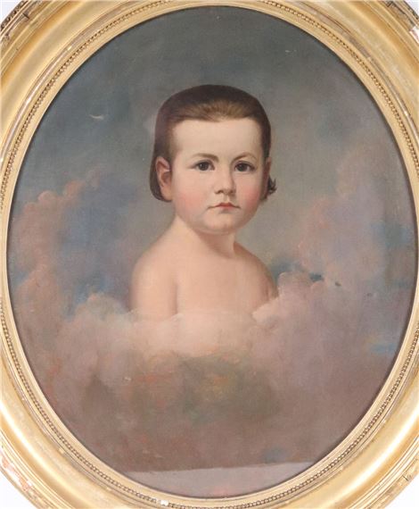 Joseph Henry‏ Hidley | Portrait of Mary Emeline Hidley | MutualArt