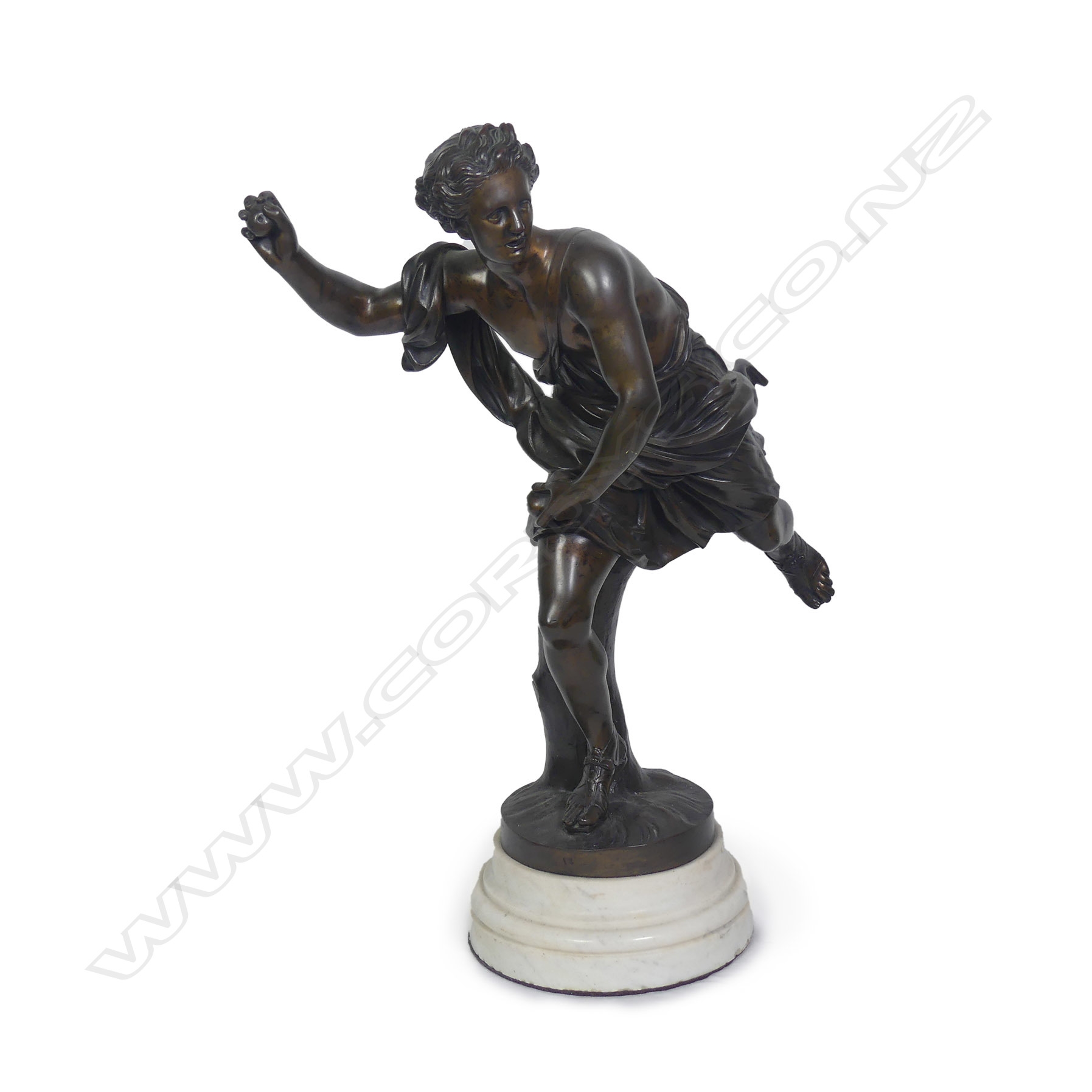 Guillaume Coustou the Elder | A bronze statue of Hippomenes | MutualArt