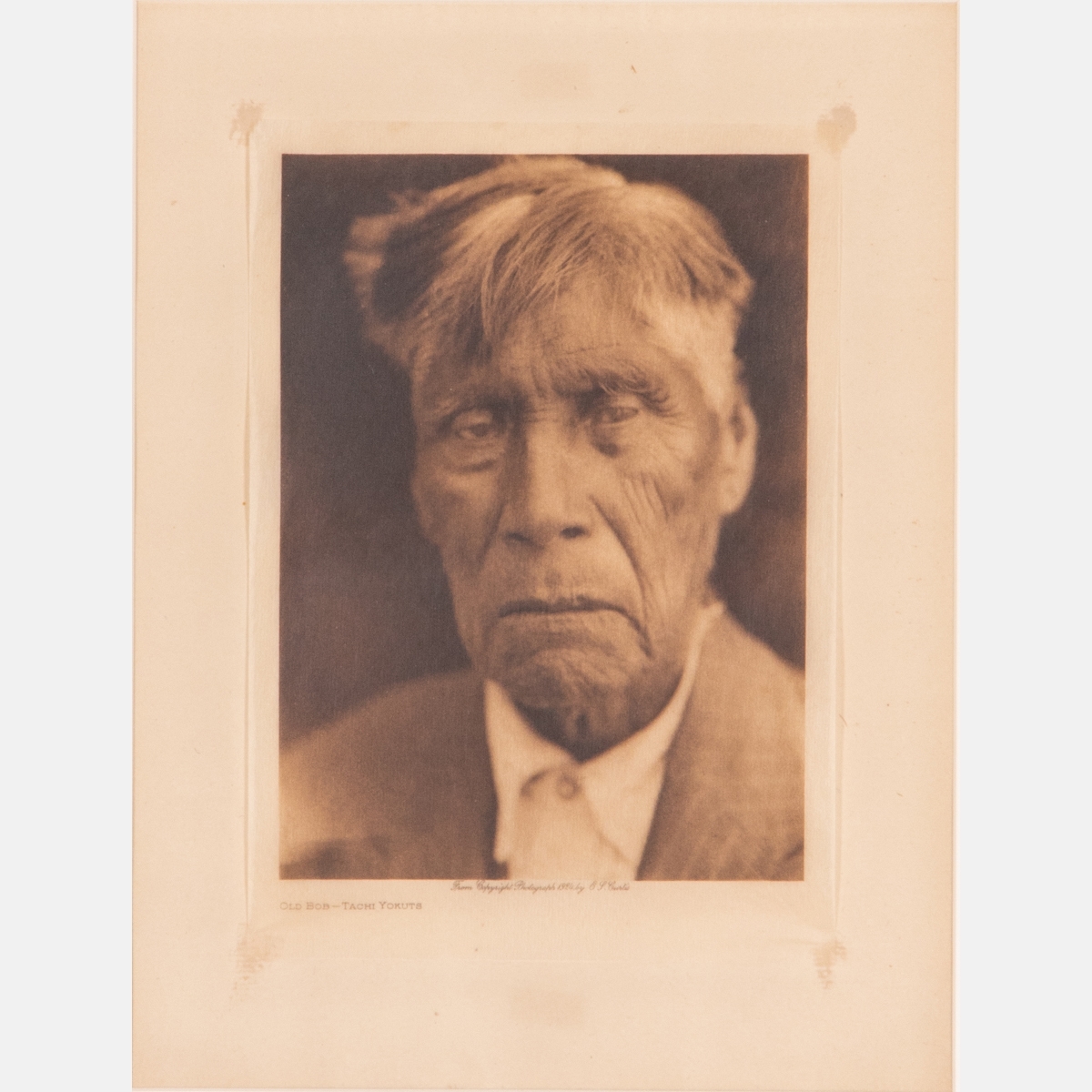 Edward S. Curtis | Old Bob-Tachi Yokuts (1924) | MutualArt
