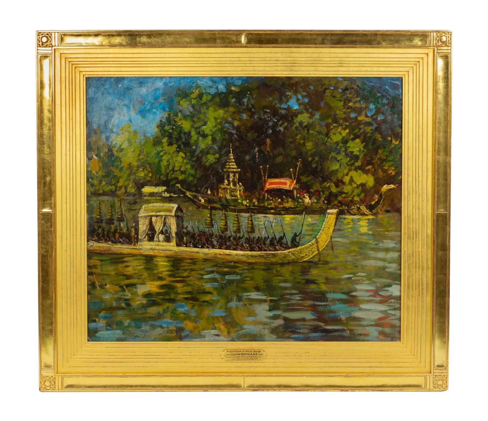 Lillian Mathilde Genth | The Royal Barge (King of Siam in Royal Barge ...