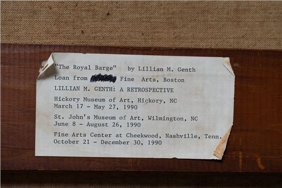 Lillian Mathilde Genth | The Royal Barge (King of Siam in Royal Barge ...