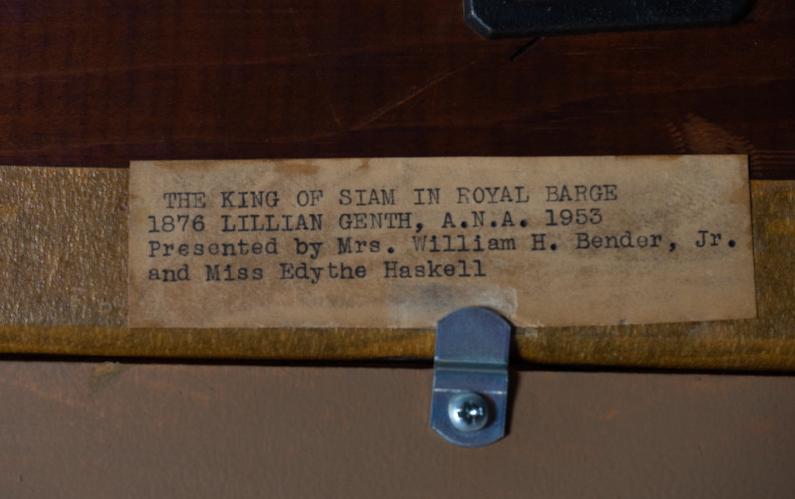 Lillian Mathilde Genth | The Royal Barge (King of Siam in Royal Barge ...