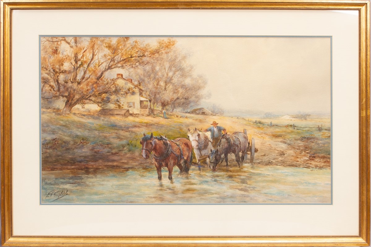 Frank F. English | PLOWING THE FIELD | MutualArt