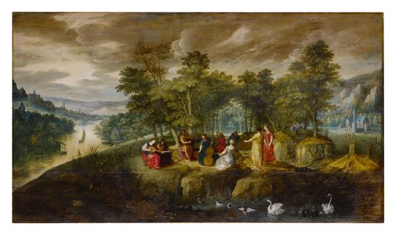 Jan Brueghel the Elder | An extensive landscape with Apollo and the ...