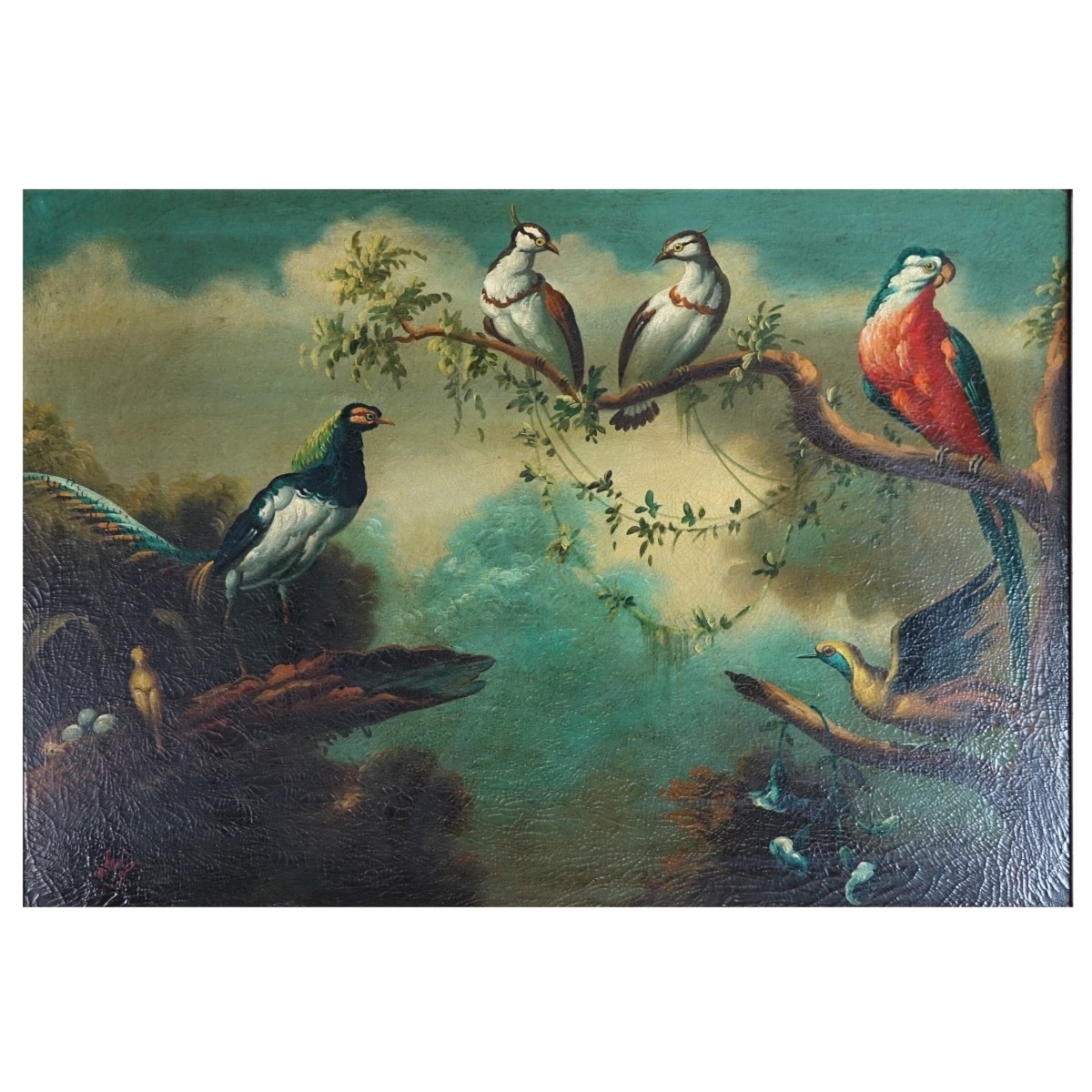 Ira Monte | Still Life Birds on Branches | MutualArt
