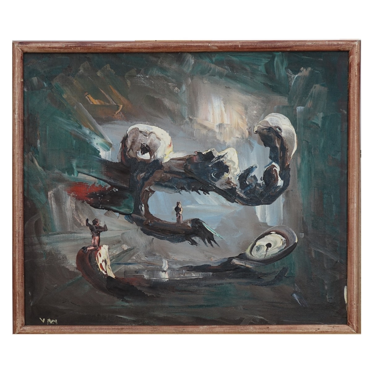 Lewis Vandercar | Abstract Landscape Scene with Figures | MutualArt