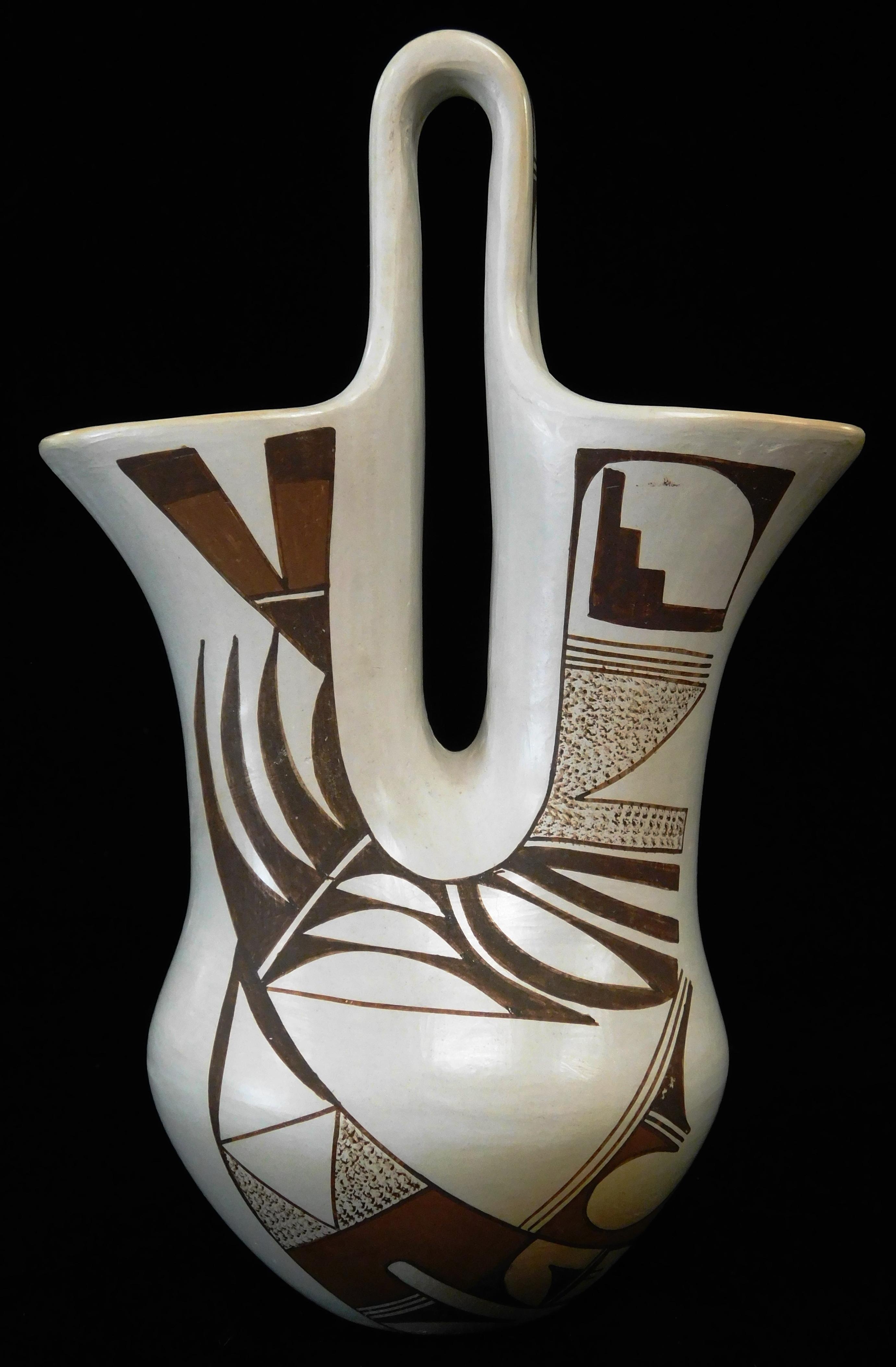 Grace Navasie-Lomahquahu | Hopi pottery wedding vase | MutualArt
