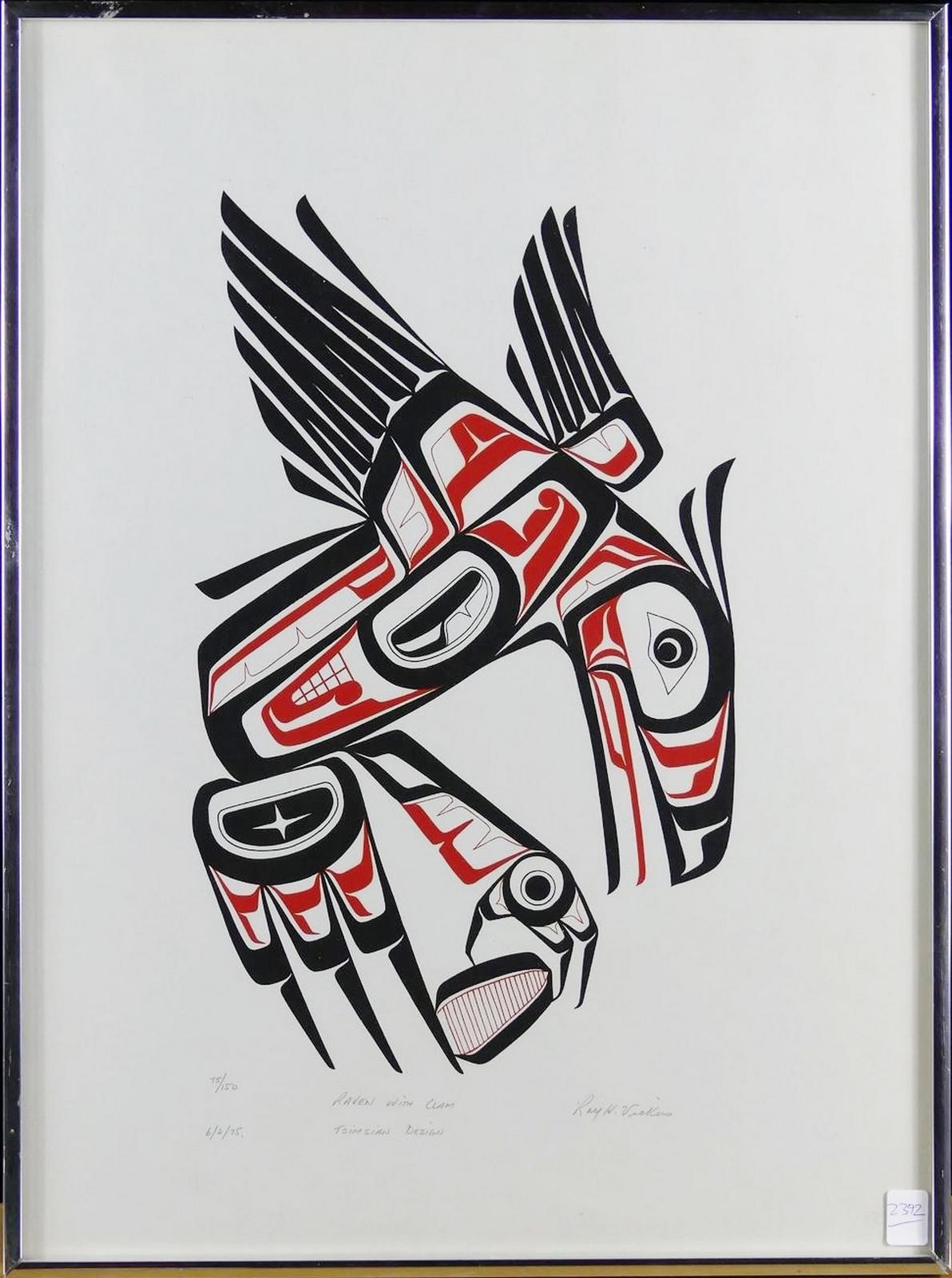 Roy Henry Vickers | Raven with Clam - Tsimsian Design | MutualArt