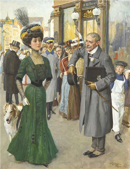 Oscar Bluhm | Die elegante Dame (1909) | MutualArt