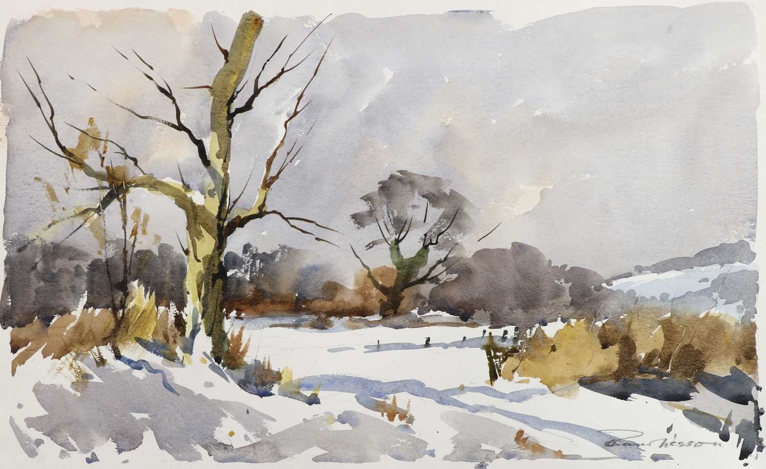 Edward Wesson | A winter landscape | MutualArt